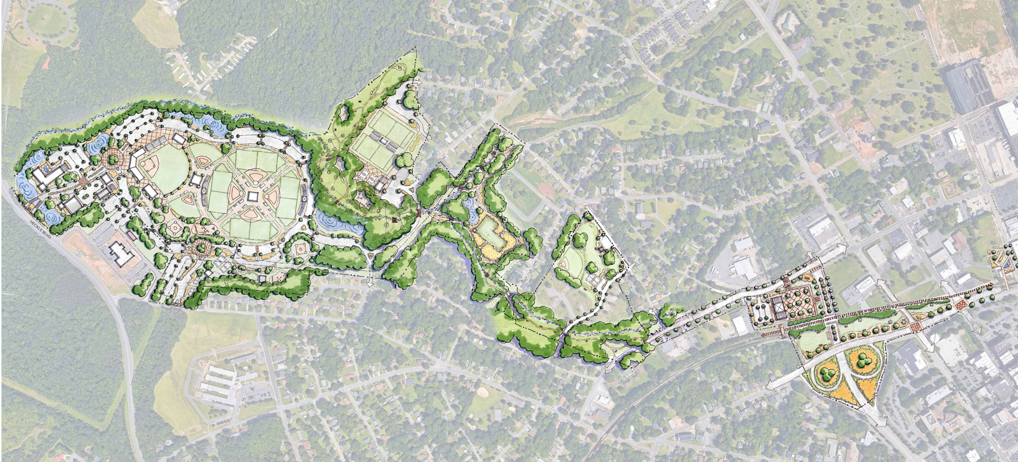 Southside Regional Park Master Plan - Outdoor Spatial Design